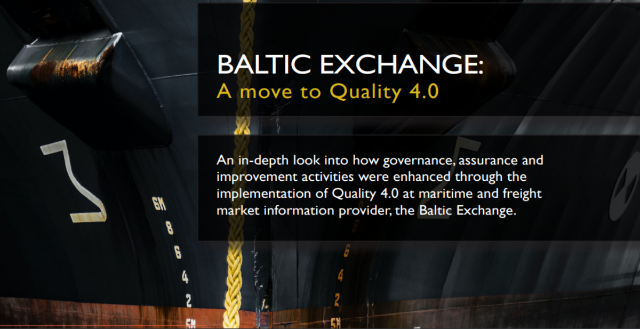 Baltic Exchange: A move to Quality 4.0