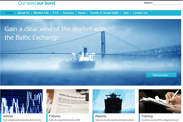 Baltic Exchange Website Maintenance – 10 May